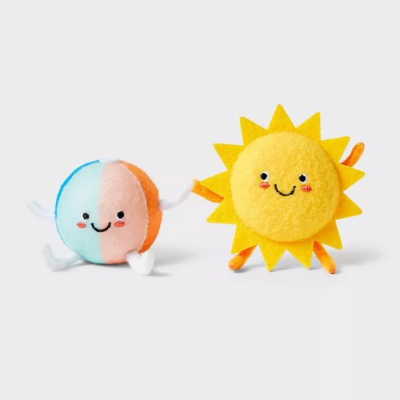 Spritz | Accents | Felt Duo Figural Decor Sun And Beach Ball Sun Squad ...